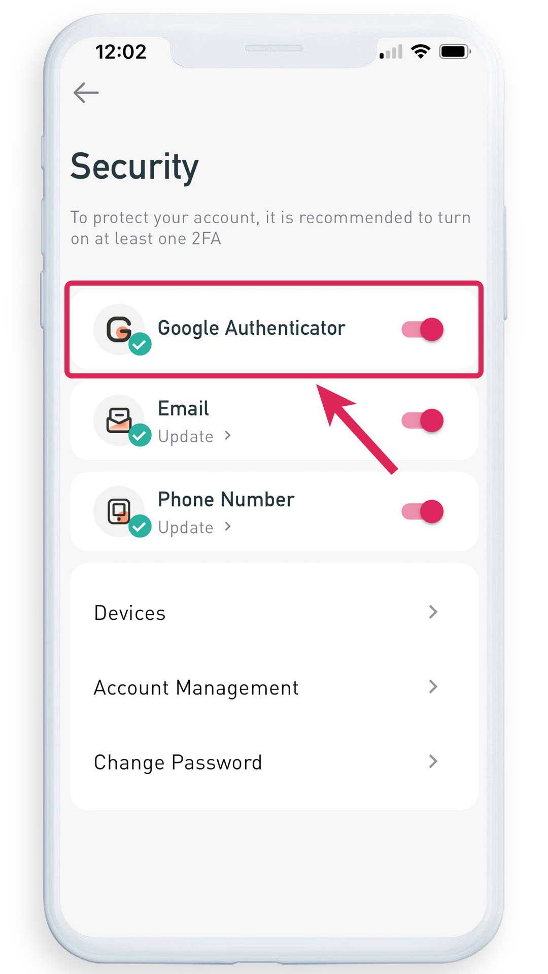 Google Authenticator – RedotPay Help Center
