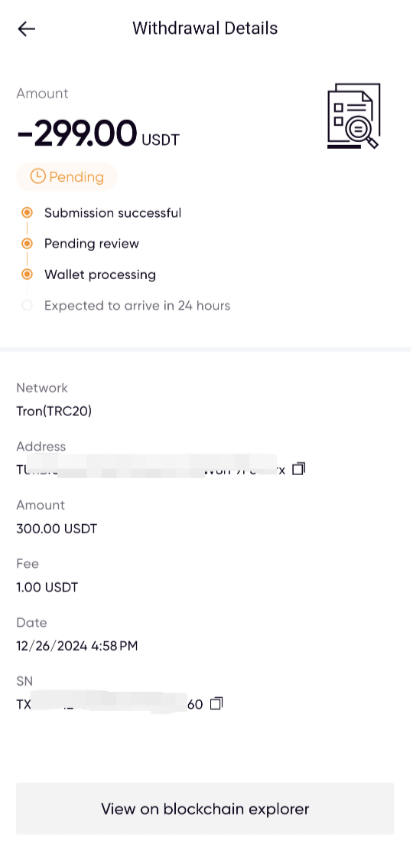 How to check my withdrawal progress? – RedotPay Help Center
